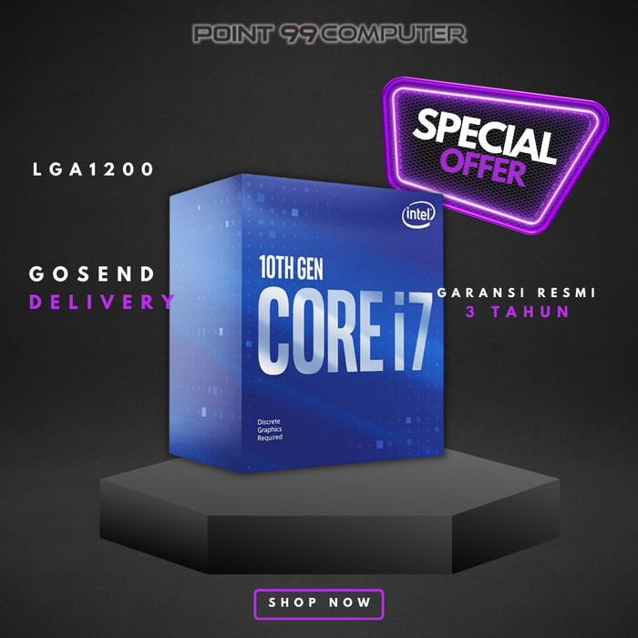 Jual Intel Processor Core i7-10700F BOX Unit Baru / Segel - Garansi ...