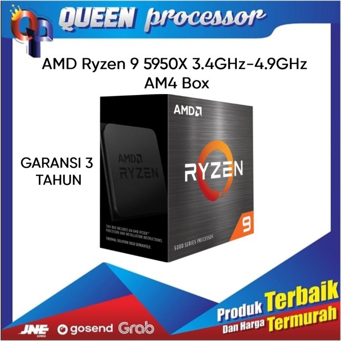 Jual PROCESSOR AMD RYZEN 9 5950X 4.9GHz BOX Unit Baru / Segel - Garansi ...