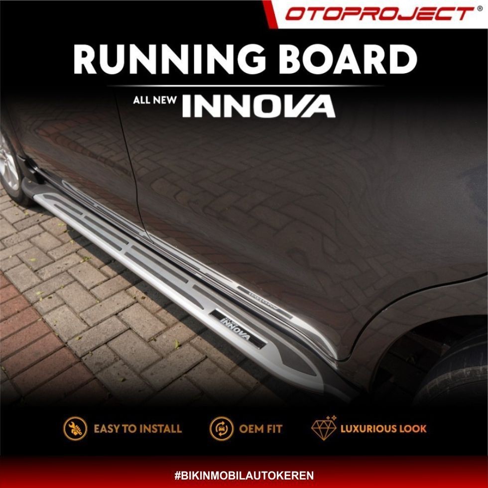 Jual Otoproject - Running Board A.N Innova 2016 New Design V2 | Pijakan ...