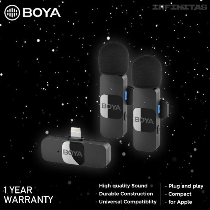 Jual sale! boya by-v2 / byv2 apple wireless microphone system for ...