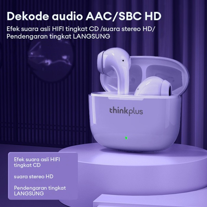Jual Lenovo Thinkplus Lp40 Pro Tws Bluetooth Earphone V5.1 Mini Earbuds | Shopee Indonesia