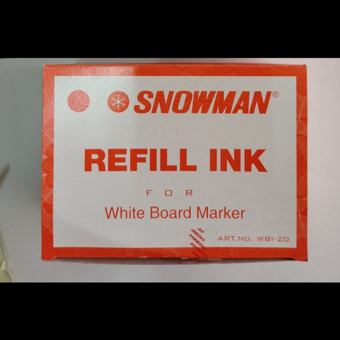 Jual TINTA SPIDOL WHITEBOARD SNOWMAN / REFILL INK | Shopee Indonesia