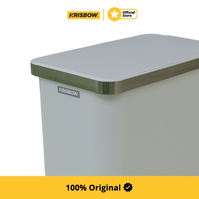 Jual Krisbow 10 Ltr Tempat Sampah Pedal Soft Close Slim Frsbs10Wh - Putih Best Seller | Shopee ...