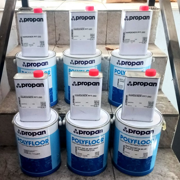 Jual Cat Epoxy Lantai PROPAN POLYFLOOR PFT-253-2K SB 5 Kg Set | Shopee ...