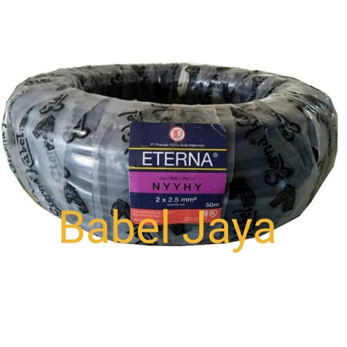 Jual Kabel Nyyhy 2X2.5 Mm Serabut Eterna 50 Meter | Shopee Indonesia