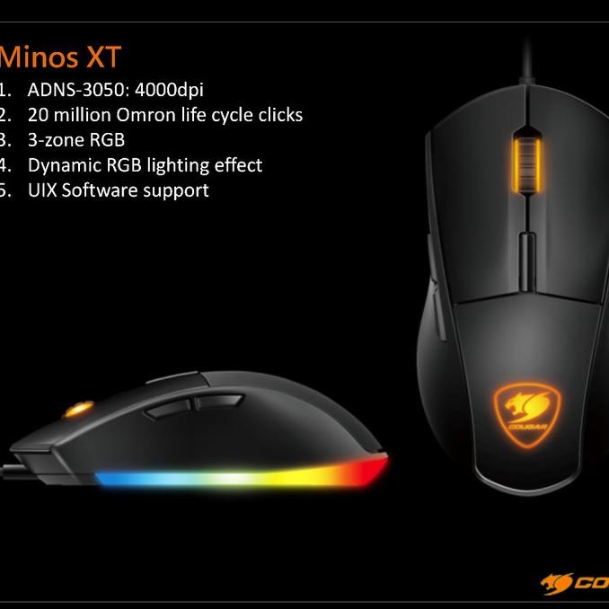Jual Goodseries| COUGAR MINOS XT Gaming Mouse | Shopee Indonesia