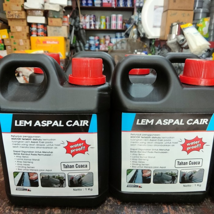 Jual BIG SALE lem aspal cair kuat anti rembes bocor talang, kolam, lem ...