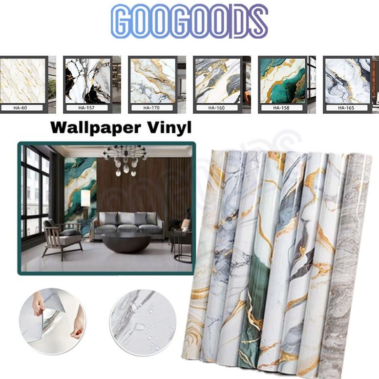 Jual Wallpaper dinding Vinyl Marble 1.2 x 2.8 Meter Tebal 2.5mm ...