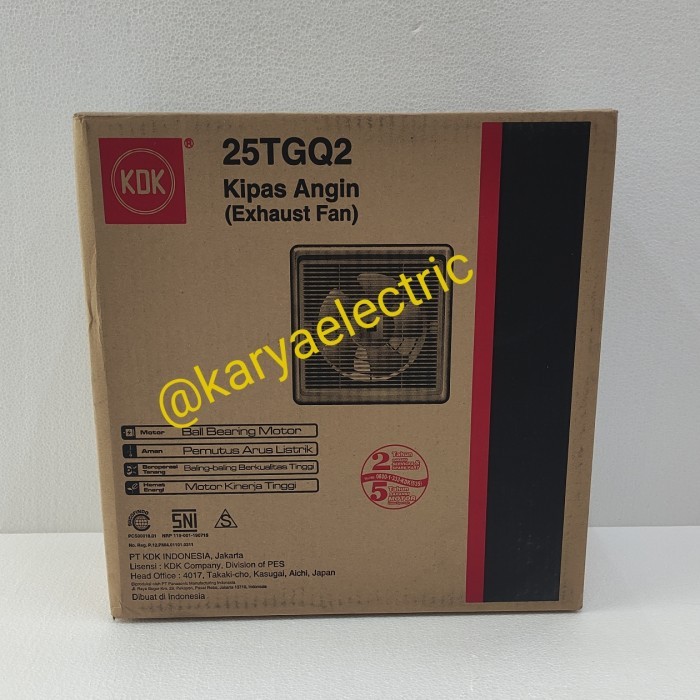 Jual Kdk Exhaust Ceiling Fan Garansi Plafon 10" 25Tgq | Shopee Indonesia