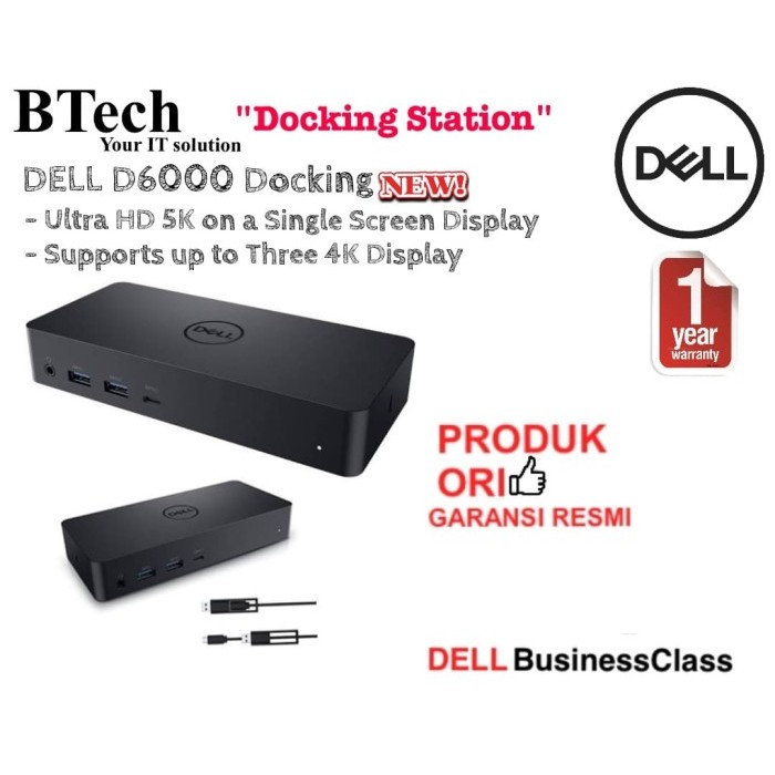 Jual DELL D6000 Universal Docking Station 4K & 5K Screen Display ...