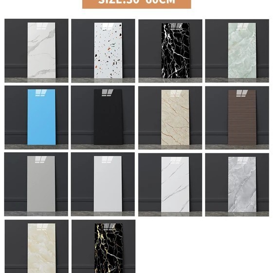 Jual 10 LEMBAR - Wallpaper Dinding Vinyl Marble 30 x 60cm Marmer Granit Best Seller | Shopee ...