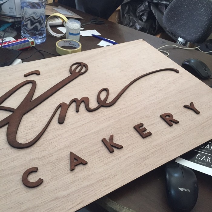 Jual Logo Sign Timbul | Kayu 5 mm | Papan Nama Merk Brand | Shopee ...