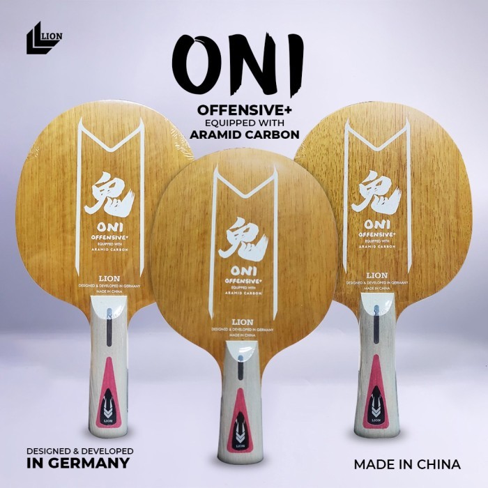 Jual HARGA DISC - Kayu Bat Tenis Meja Pingpong Lion Oni OFF+ Aramid Carbon Kevlar | Shopee Indonesia