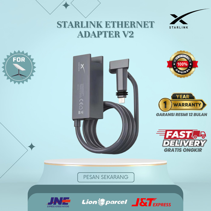 Jual Starlink Adapter Ethernet V2 Gen 2 / Lan / Rj45 Original Resmi ...