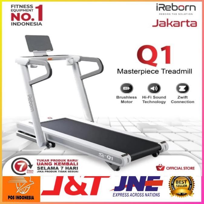 Jual treadmill elektrik-quantum q1 ireborn smart(original)treadmil ...