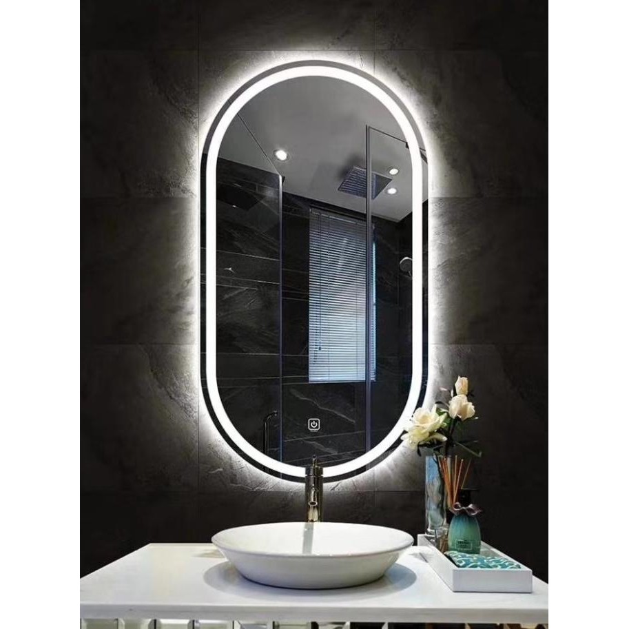 Jual Classica Italiano kaca cermin mirror LED 50x90 oval teknologi ...