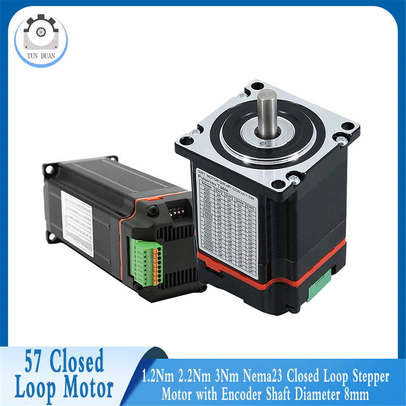 Jual SNK Hybrid Servo Nema23 Closed Loop Stepper Motor with Encoder Shaft Diameter 8mm 57 Motor ...