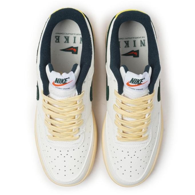 Jual Promo NIKE COURT VISION LOW - SAIL/PRO GREEN/WHITE COD | Shopee ...