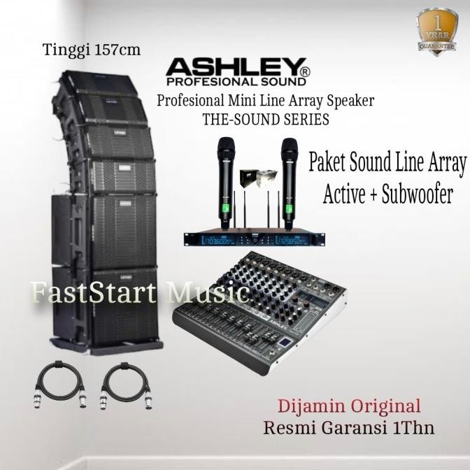 Jual Promo Paket Sound System Line Array Aktif 4 Pcs ASHLEY The Sound Subwoofer 2 COD | Shopee ...