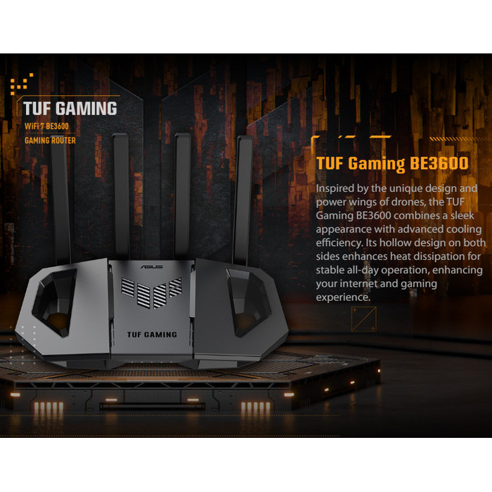 Jual Asus TUF BE3600 Dual Band WiFi 7 Wifi7 Gaming Mesh Router AiMesh ...