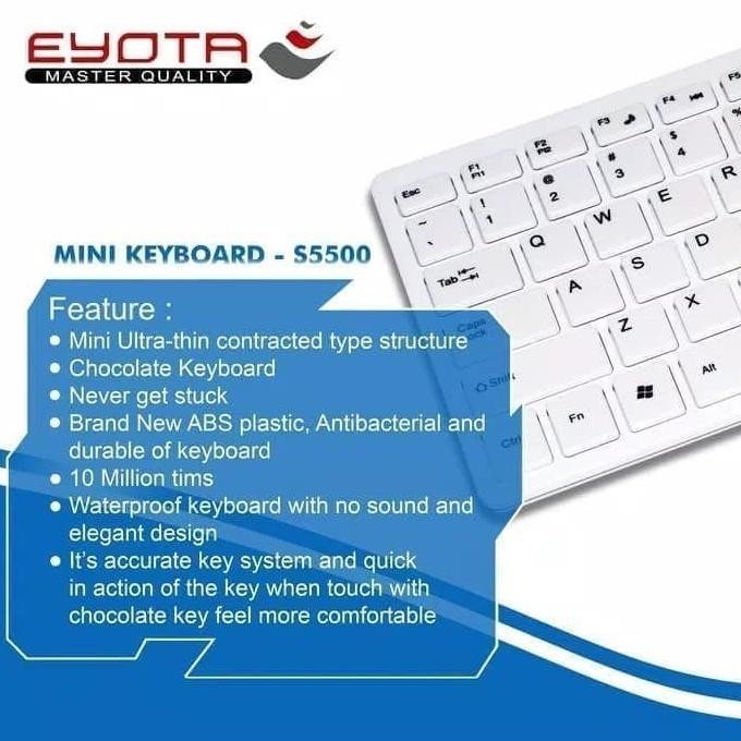 Jual Usb Keyboard Mini Slim Waterproof / Eksternal Keyboarb Mini Usb ...