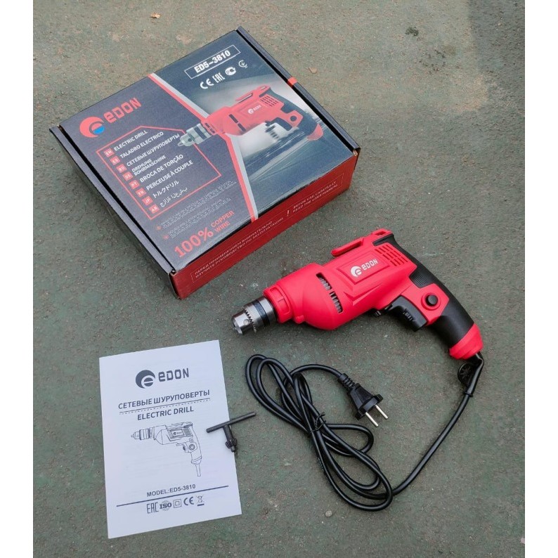 Jual Mesin Bor Listrik 10Mm Ed5-3810 Electric Drill Bolak Balik Edon ...