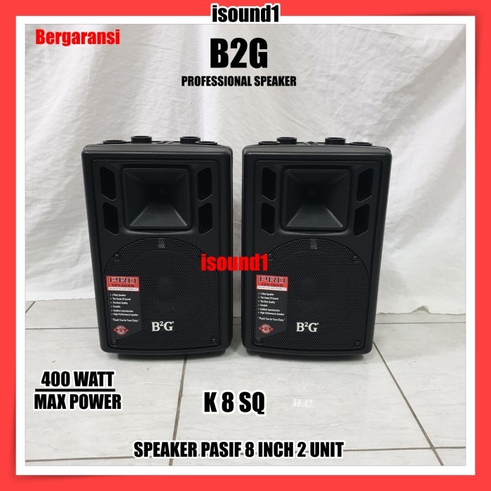 Jual Speaker Pasif B2G 8 Inch 8Inch 8 In 2 Unit Fiber Model Huper Import | Shopee Indonesia