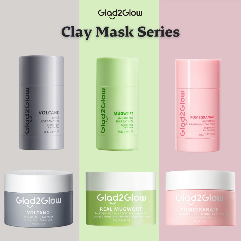 Jual Glad2Glow G2G Clay Stick Masker Wajah - Face Cleansing Stick, Salicylic Acid, Pore & Acne ...