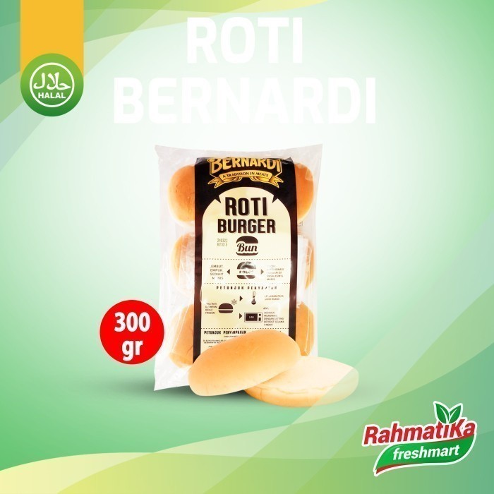 Jual Roti Burger Polos Bernardi 300 gram | Shopee Indonesia