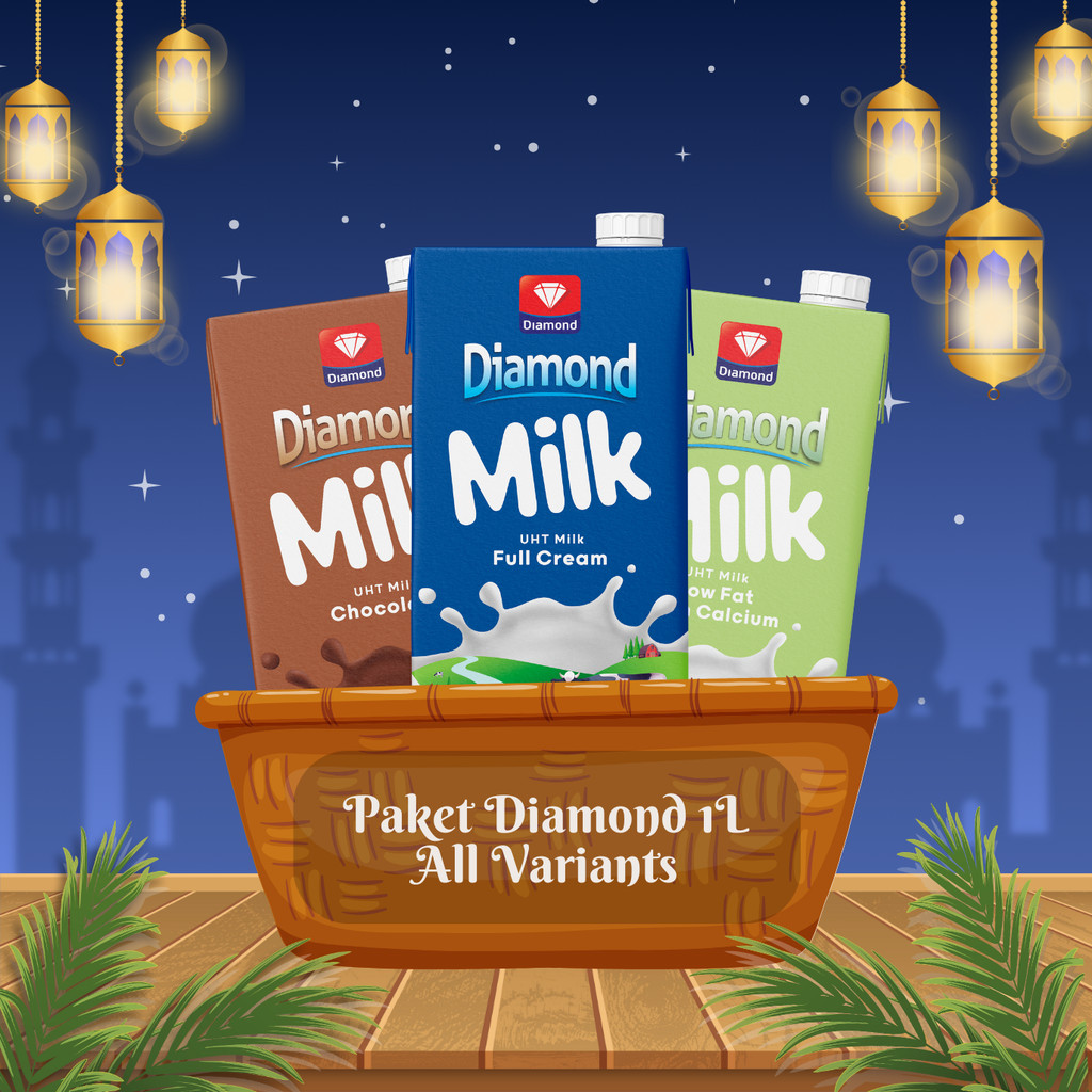 Jual Diamond Milk Susu UHT 1L All Variants | Shopee Indonesia