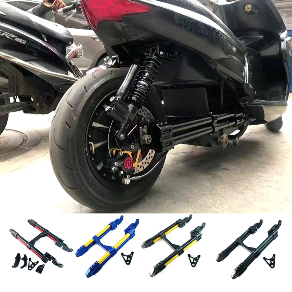 Jual BEAST Motorcycle Dual-tube Swing Arm CNC Adjustable Rear Flat Fork ...