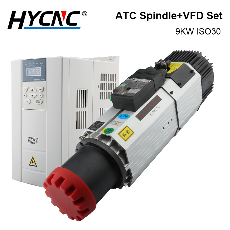 Jual ESKO CNC HQD 9KW ATC Spindle Air-Cooled Setiso30 Automatic Tool ...