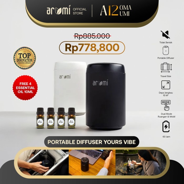 Jual Arumi Portable Fragrance Diffuser - Yours Vibe | Shopee Indonesia