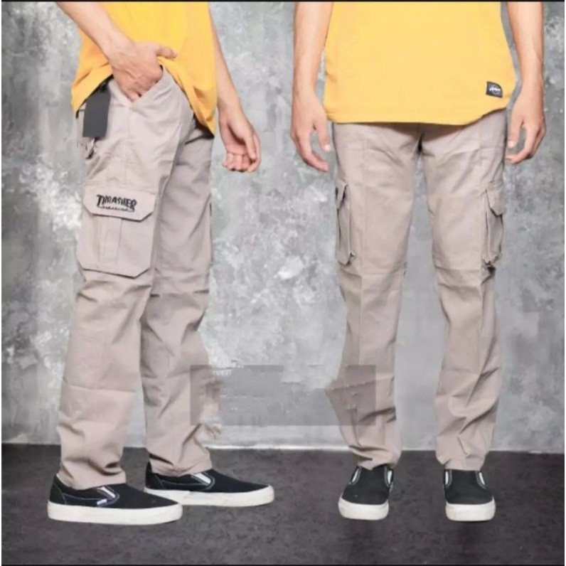Jual Celana Cargo Panjang Terbaru Model Kekinian Cowok Keren Celana Panjang Pria Bahan ...