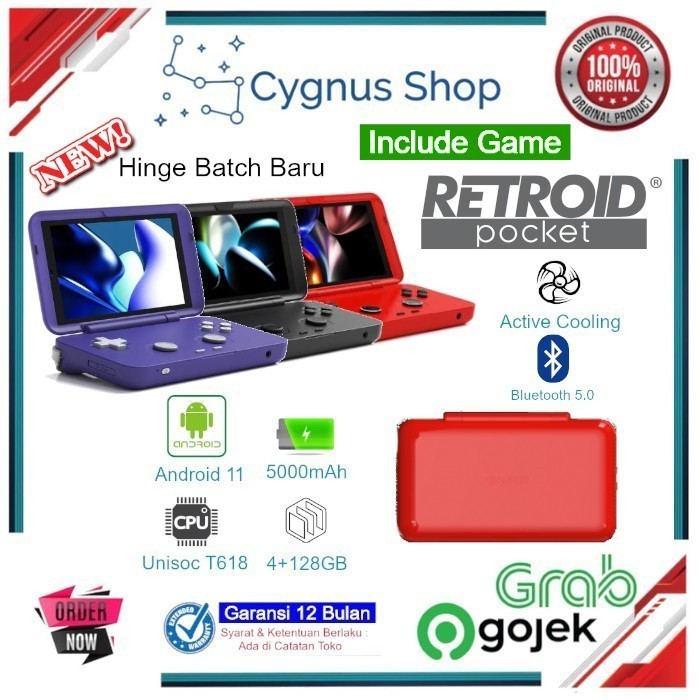 Jual Retroid Pocket Flip Handheld Retro Gaming System Portable Game ...