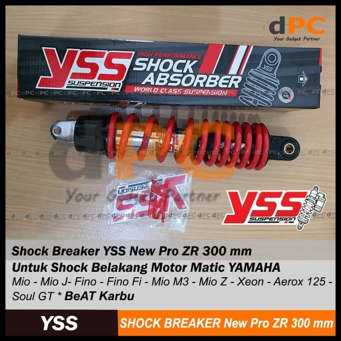 Jual Shock Breaker Yss New Pro Zr 300 Mm Untuk Motor Matic Yamaha Mio ...