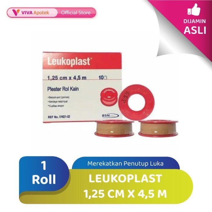 Jual Leukoplast 1,25 cm X 4,5 M Merekatkan Penutup Luka (1 Roll) | Shopee Indonesia