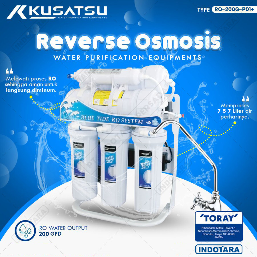 Jual Reverse Osmosis System RO-200G-P01+ 757L With Auto Flush - Kusatsu | Shopee Indonesia