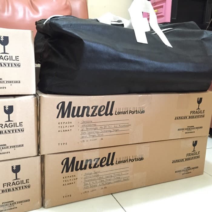 Jual Lemari Kain Munzell Type Lpf 01 (Lemari Baju Rak 3 Susun+1Sekat ...
