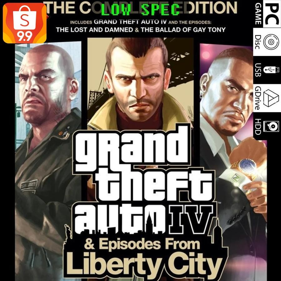 Jual gta 4/gta iv/gta4/gtaiv complete definitive edition pc full version/game pc game/games pc ...