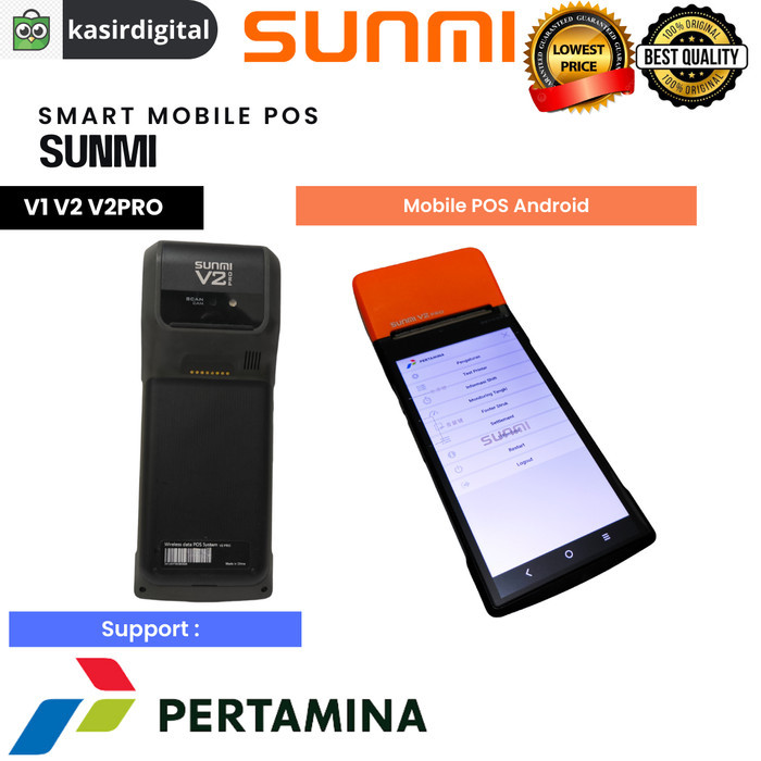 Jual Mesin Kasir Mobile EDC Android Sunmi Untuk Pertamina SPBU DIGITALISASI | Shopee Indonesia