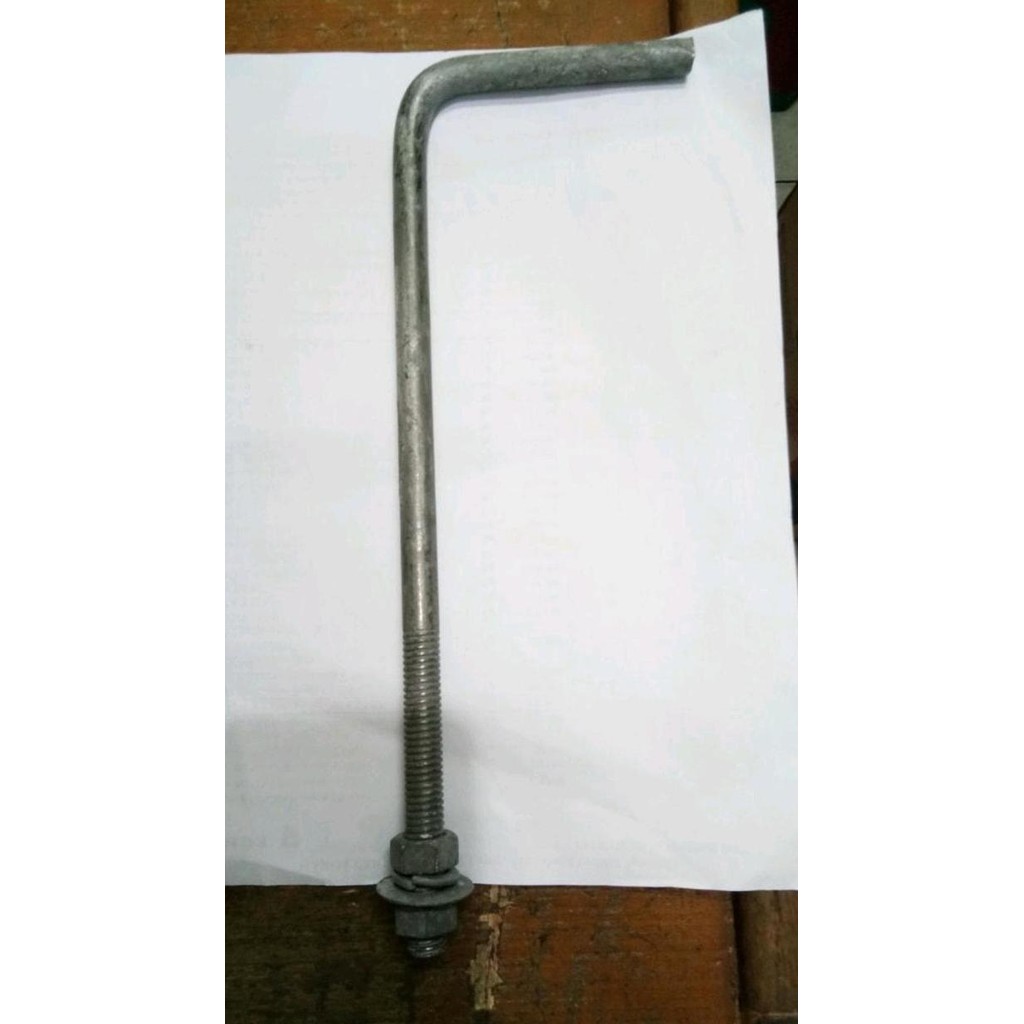 Jual BOLT ANCHOR / BAUT ANGKUR M16 X 30CM HOTDIP GALVANIS PLUS MUR ...