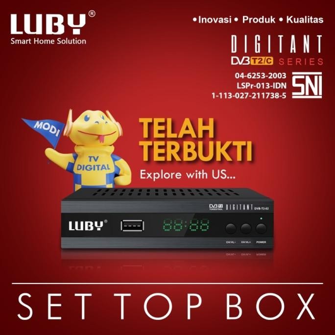 Jual Set Top Box Tv Analog Ke Digital Luby Reciever Dvb T2 02 Siaran Stb Original Dan Terpercaya ...