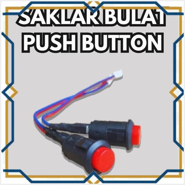 Jual [sah] saklar on/off tekan model bulat switch saklar motor dengan ...
