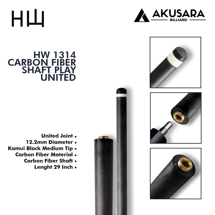 Jual Shaft HW 1314 Carbon Fiber Shaft Play Only Low Deflection | Shopee Indonesia