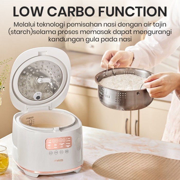 Jual RICE COOKER MECOO LOW CARBO Rendah Gula Nasi Jadi Lebih Sehat - 1. ...