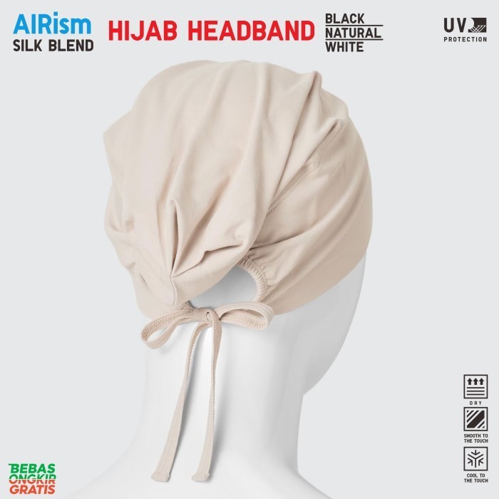 Jual Uniqlo Women Airism Hijab Headband Jilbab Ciput Ninja Kerudung ...