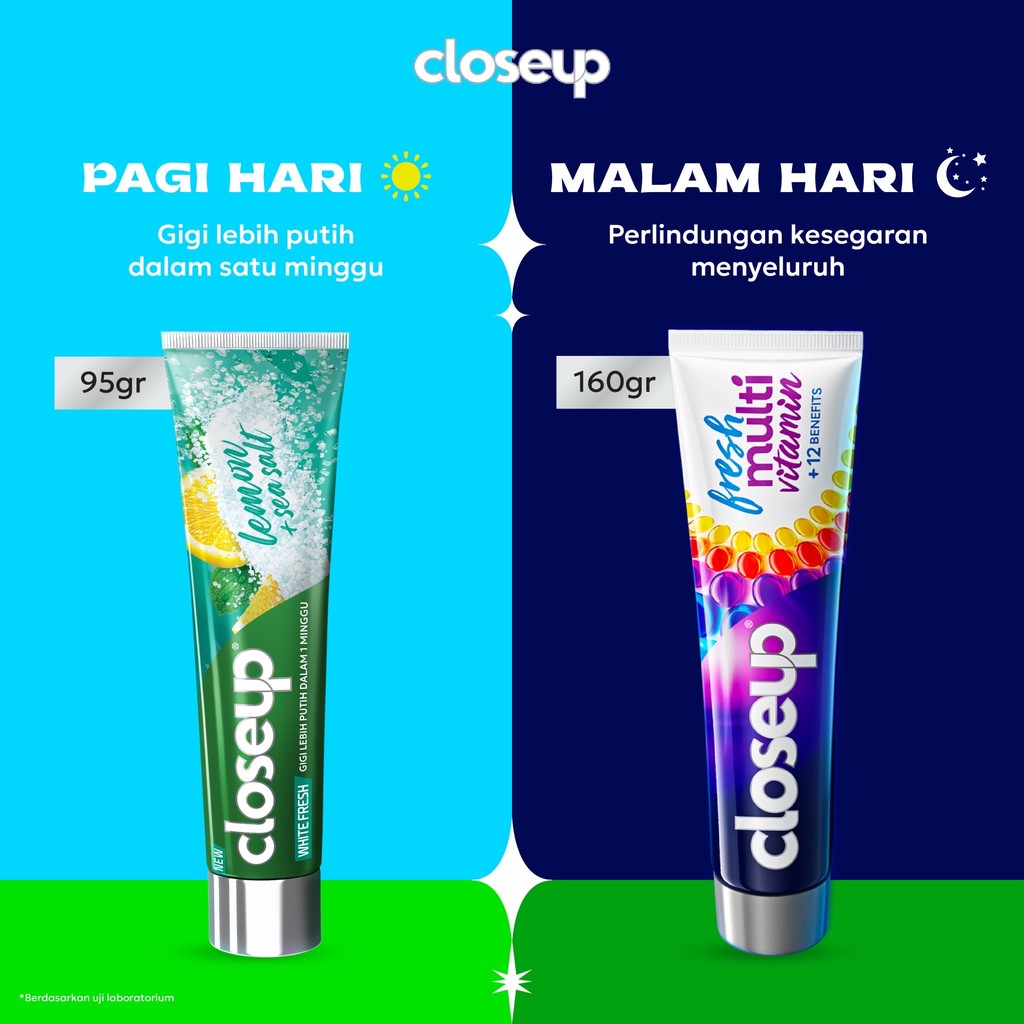 Jual CloseUp Day and Night Set - Pasta Gigi White Fresh dan ...