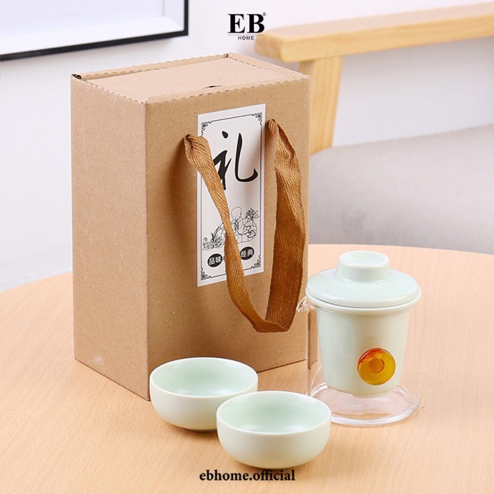Jual Infused Tea Set Modern Simple Dapat Kardus Tenteng Banyak Warna ...