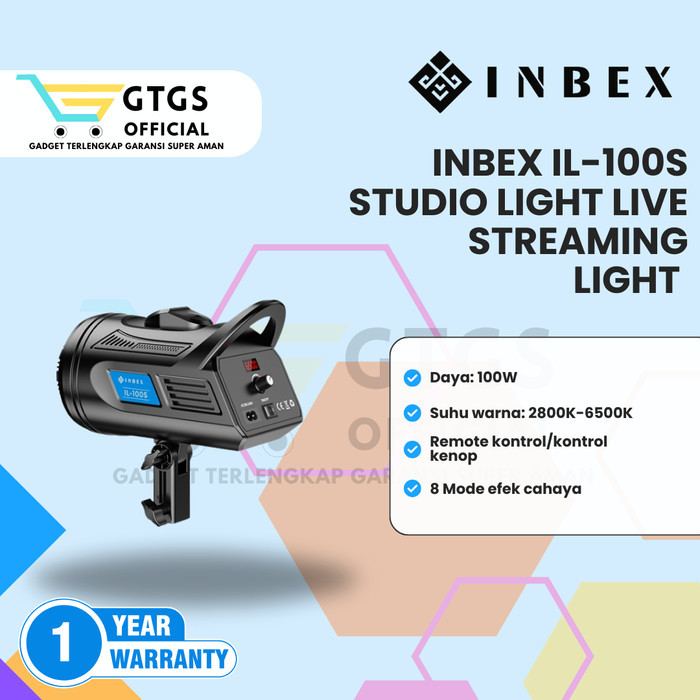 Jual INBEX IL-100S Studio Light Live Streaming 100W + Remote ...